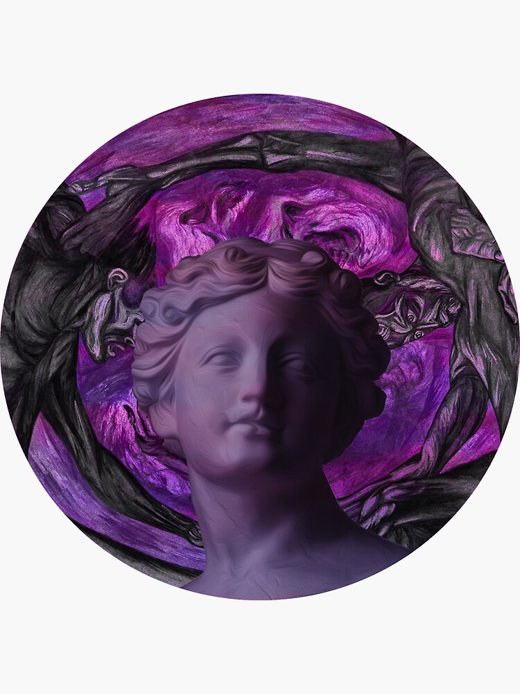 "Purple Statue" Sticker for Sale by movisart | Redbubble