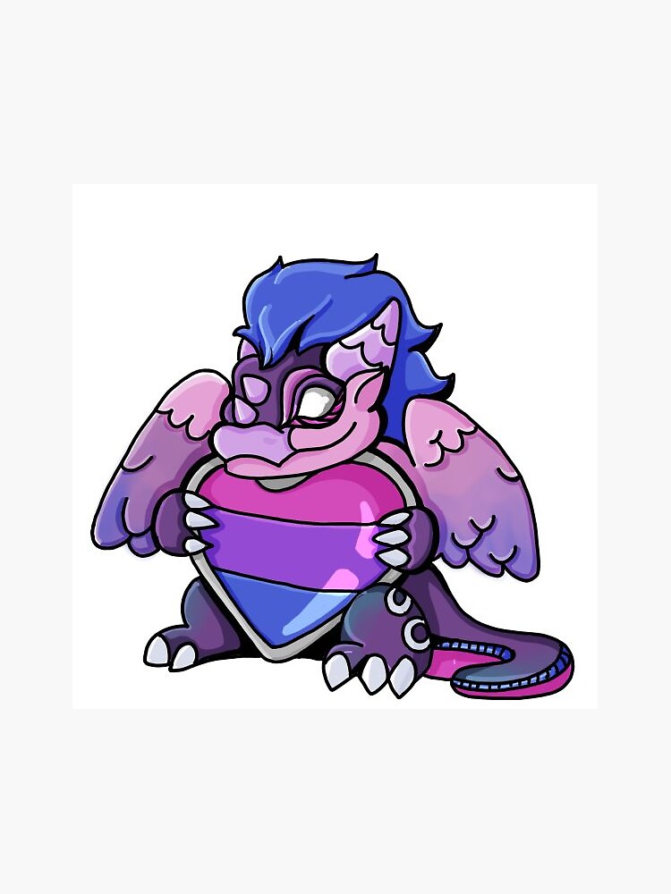 Bi Pride Dragon Sticker For Sale By Shays Arts123 Redbubble