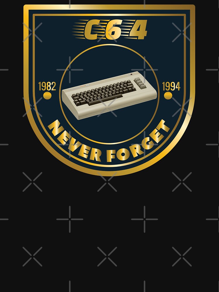 "Never Forget Retro 8bit Computer (C64) - Vintage" T-shirt for Sale by ...