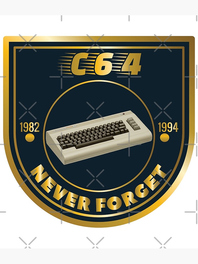 "Never Forget Retro 8bit Computer (C64) - Vintage" Art Print for Sale by cartoon | Redbubble