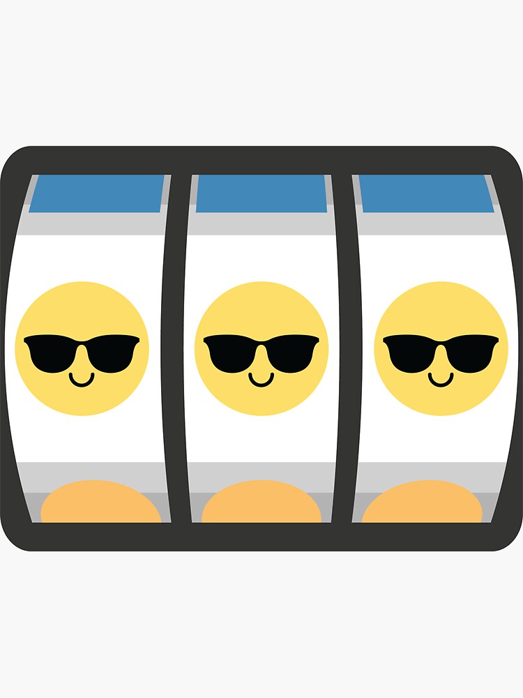 "Slot Machine Emoji " Sticker for Sale by HippoEmo | Redbubble