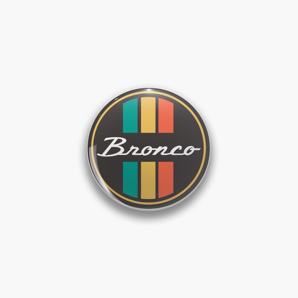 "Vintage Bronco Logo (Ragae)" Sticker for Sale by MaseRiley99 | Redbubble