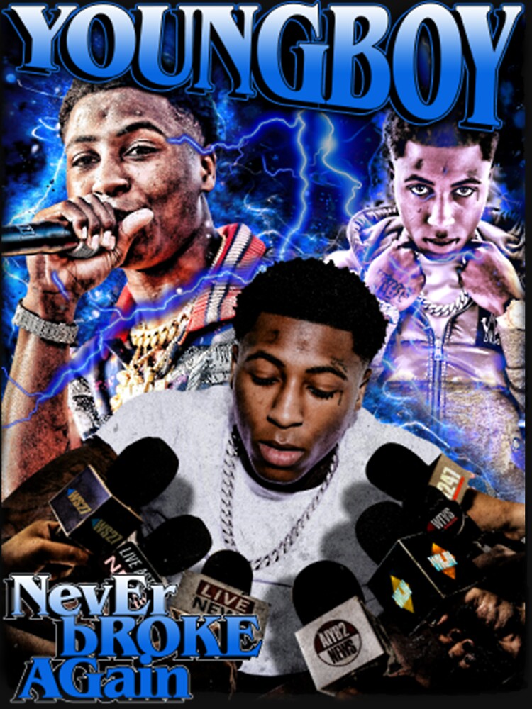 "Young Boy Never Broke Again Art" Essential T-Shirt for Sale by ...