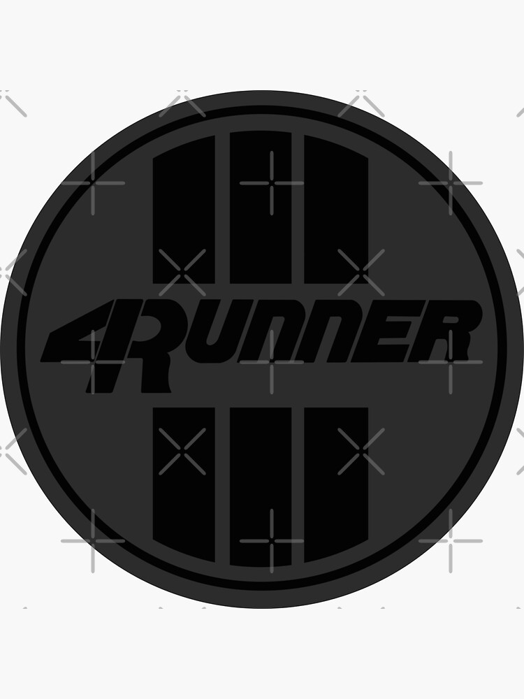 "4Runner Retro Logo (Blackout)" Sticker for Sale by MaseRiley99 | Redbubble