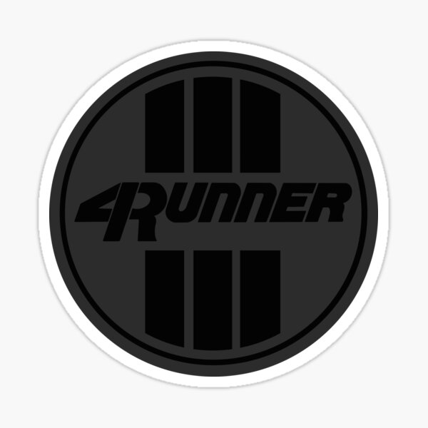"4Runner Retro Logo (Blackout)" Sticker for Sale by MaseRiley99 | Redbubble