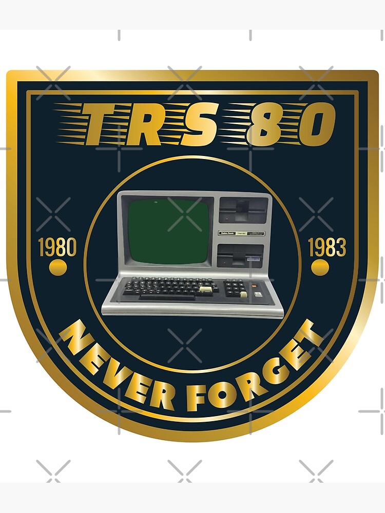 "Never Forget Retro 8bit Computer: TRS-80 Model 3 - Vintage" Poster for ...