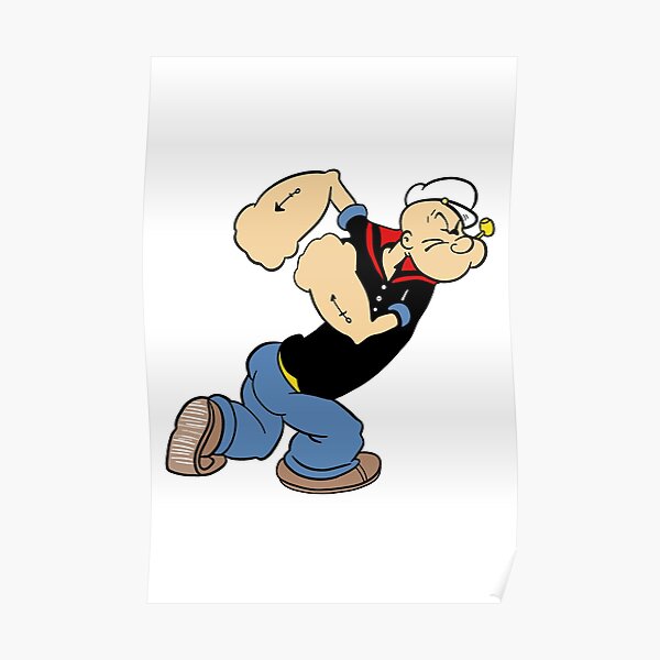 "Popeye The Sailor Run" Poster for Sale by Julia2Julia | Redbubble