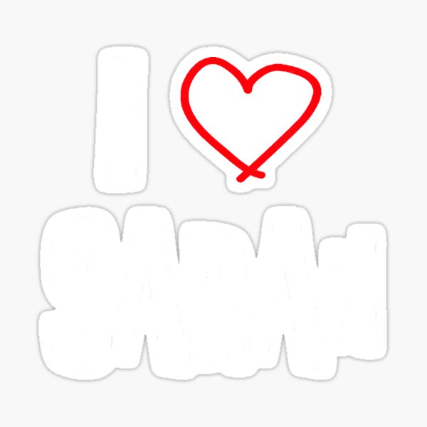 "I Love Sarah, I Love You With All My Heart" Sticker for Sale by ...