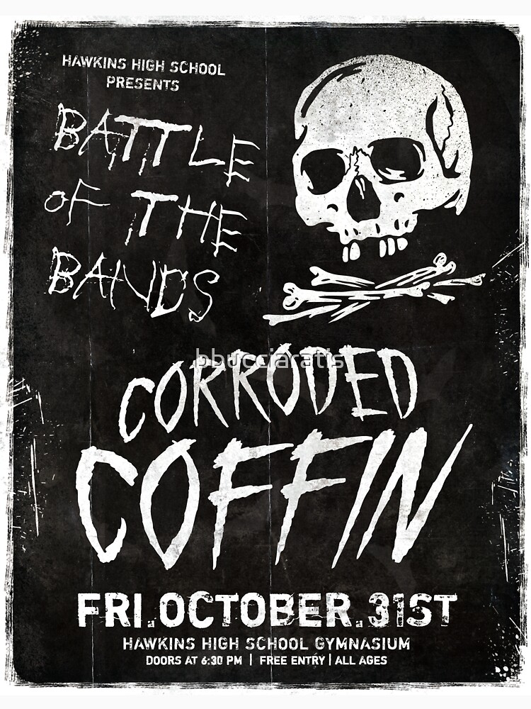 "Corroded Coffin Poster" T-shirt for Sale by bbucciaratis | Redbubble ...