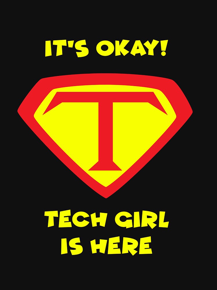 "Tech Support Girl Female Computer Technology" T-shirt for Sale by ...