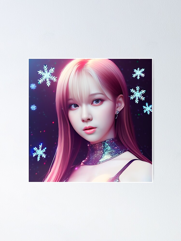 "K-pop idol in a digital illustration" Poster for Sale by Art-Beauty ...