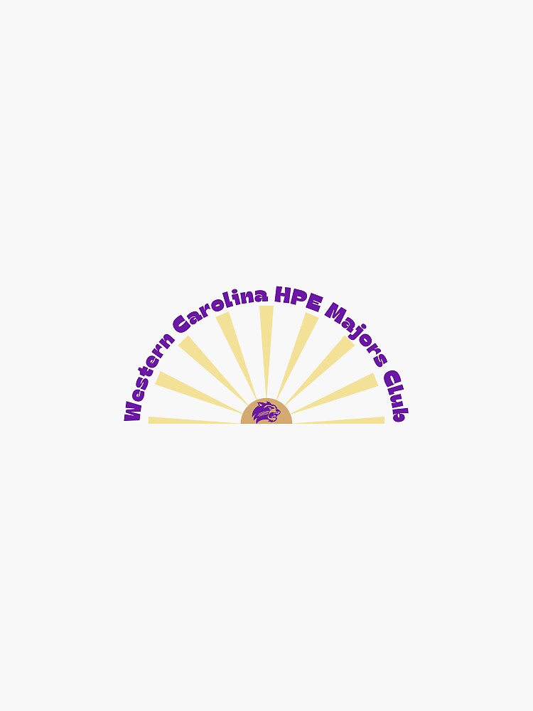 "WCU HPE Major Club - Sunshine" Sticker for Sale by rsjacks3 | Redbubble