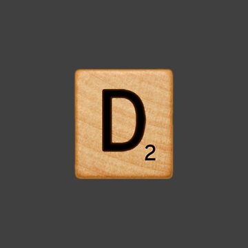 "Scrabble Tile Letter D Initial "D"" Sticker for Sale by RstyBcktWkshp ...