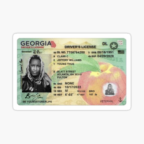 "Young Thug License (Unofficial License)" Sticker for Sale by BigRolly ...