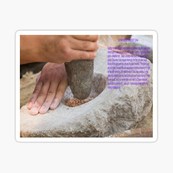 "Seitan Making Art" Sticker for Sale by Alicefish | Redbubble