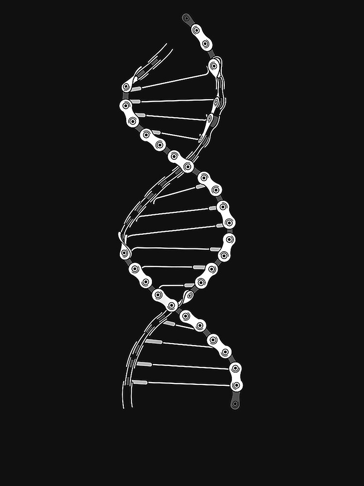 "Funny DNA Cycling Bicycle Chain Mountain Bike Lovers Outfit T-Shirt ...