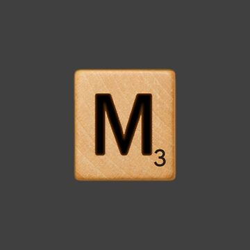 "Scrabble Tile Letter M Initial "M"" Poster for Sale by RstyBcktWkshp ...