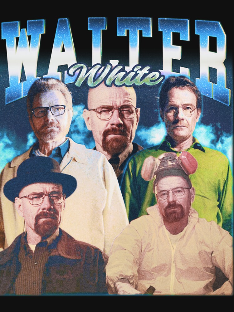 "WALTER WHITE Vintage 90s Rap Style, Walter White Bootleg Fan " T-shirt ...