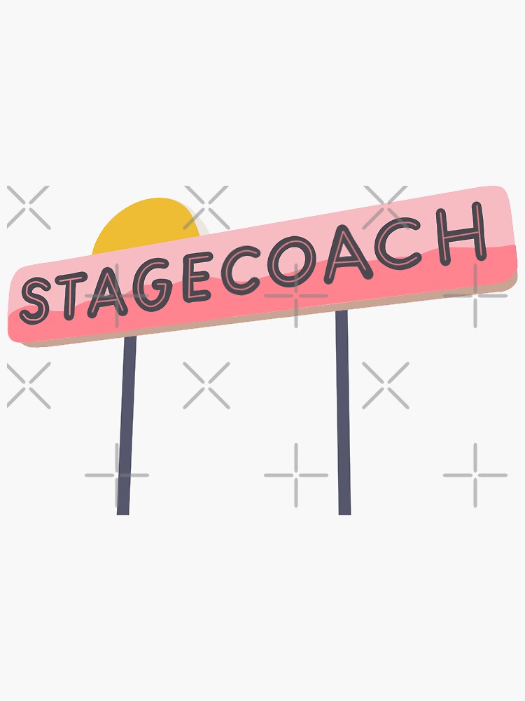 "Stagecoach Sticker" Sticker for Sale by Madilindley | Redbubble