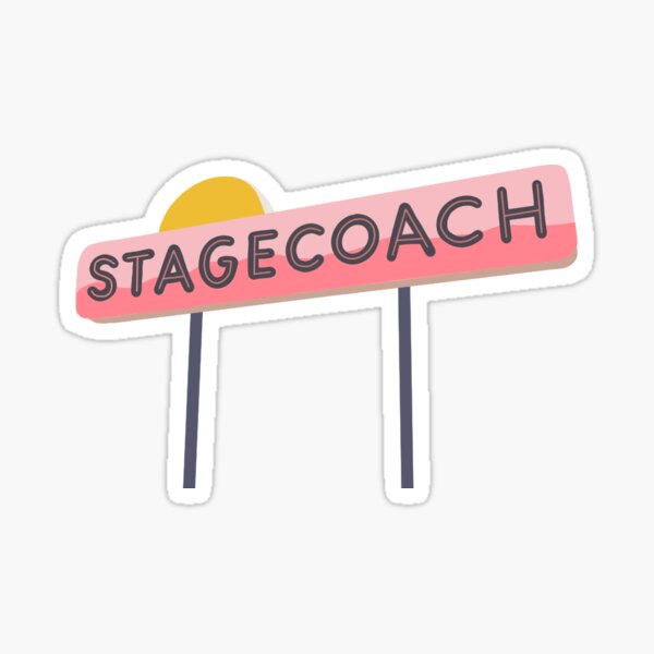 "Stagecoach Sticker" Sticker for Sale by Madilindley | Redbubble