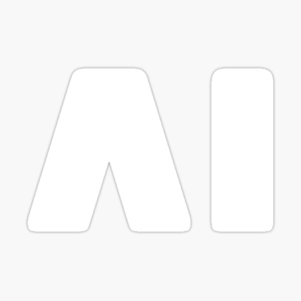 "AI Artificial Intelligence logo" Sticker for Sale by MerchFever ...