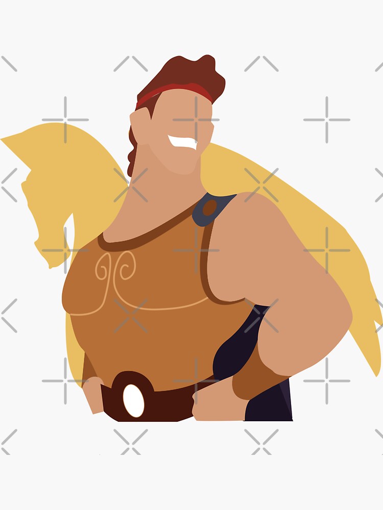"Hercules Minimal" Sticker for Sale by BigDayPascal | Redbubble