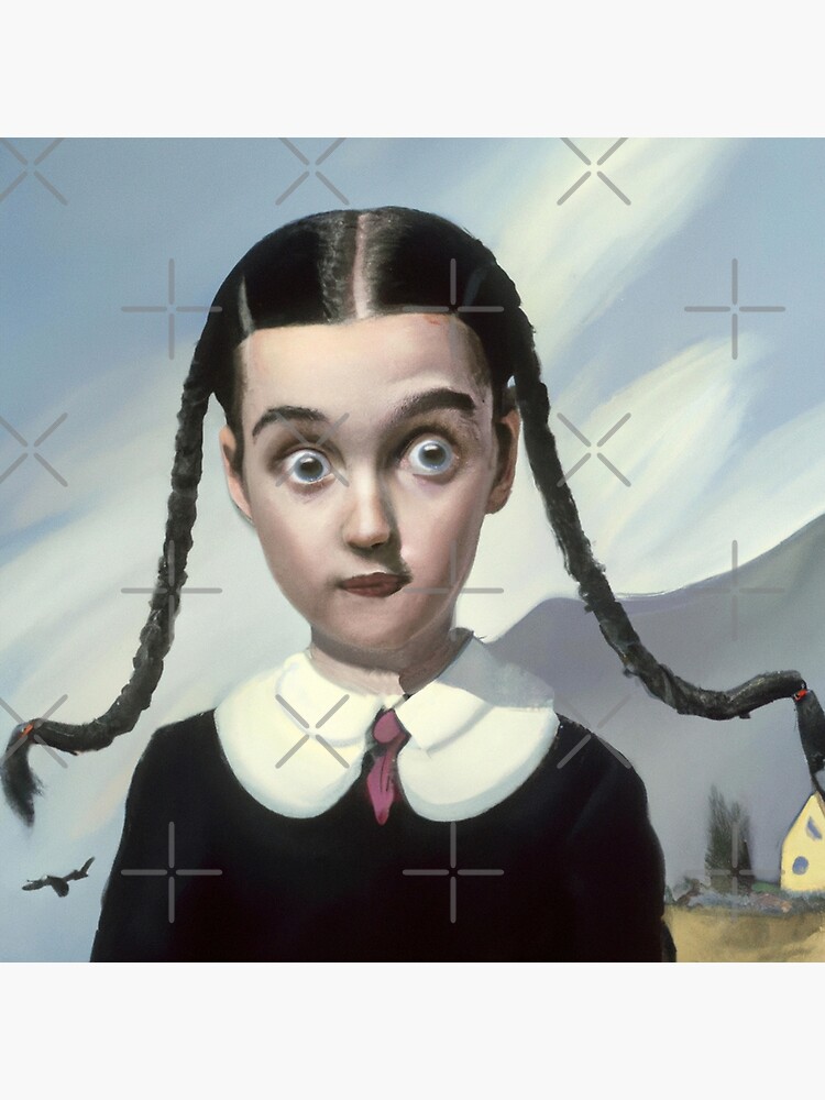 "Wednesday Addams - Surrealist portrait No.1" Poster for Sale by ...