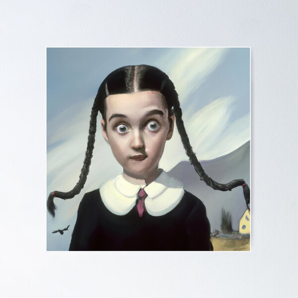 "Wednesday Addams - Surrealist portrait No.1" Poster for Sale by ...