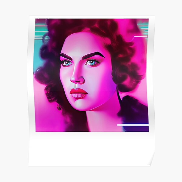 "Retrowave Synthwave 80s Character Design For The Eighties Music Lovers ...