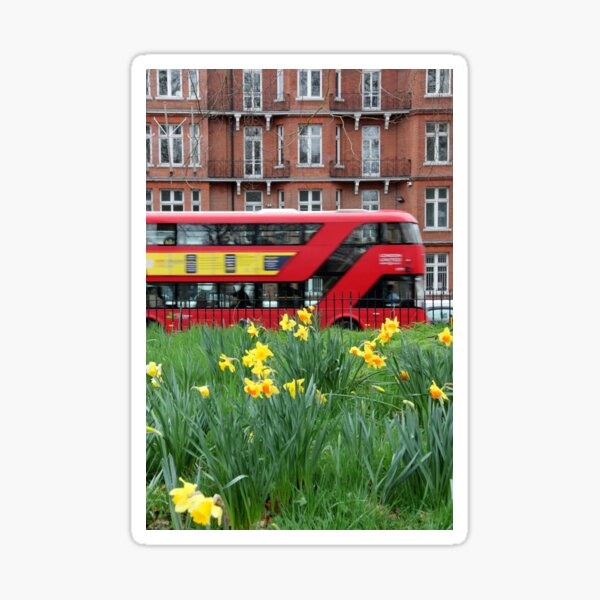"London Bus II" Sticker for Sale by Camilla | Redbubble