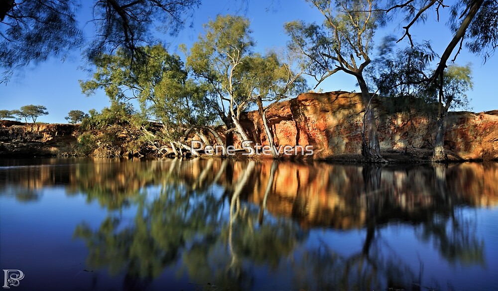 "Bilung Pool ~ Murchison " by Pene Stevens | Redbubble