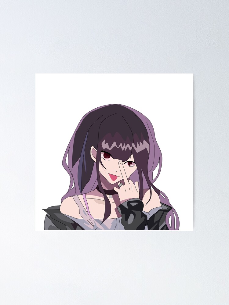 "Rude anime girl lewd face" Poster for Sale by ArthurPoe | Redbubble