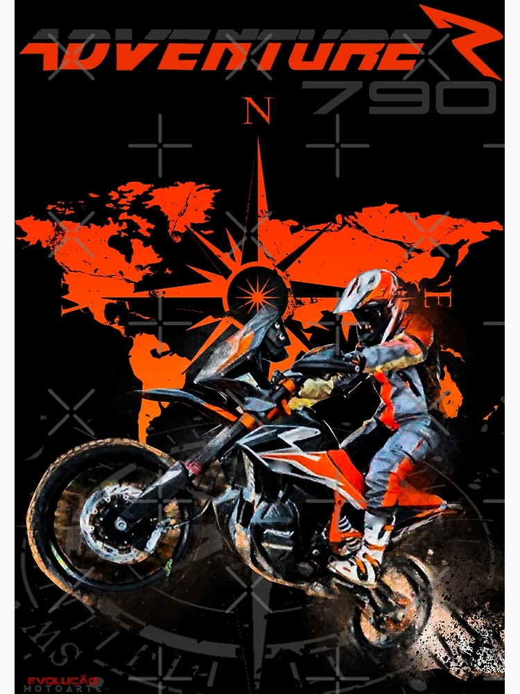 "790 Adventure R KTM Big trail" Poster for Sale by Evomotoarte | Redbubble