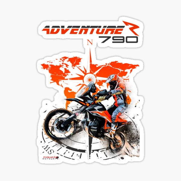 "790 Adventure R KTM Big trail" Sticker for Sale by Evomotoarte | Redbubble