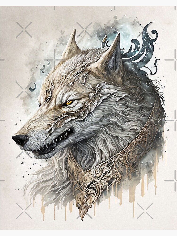 "Fenrir Wolf Of Norse Mythology" Art Print for Sale by TheHistoryWorld ...