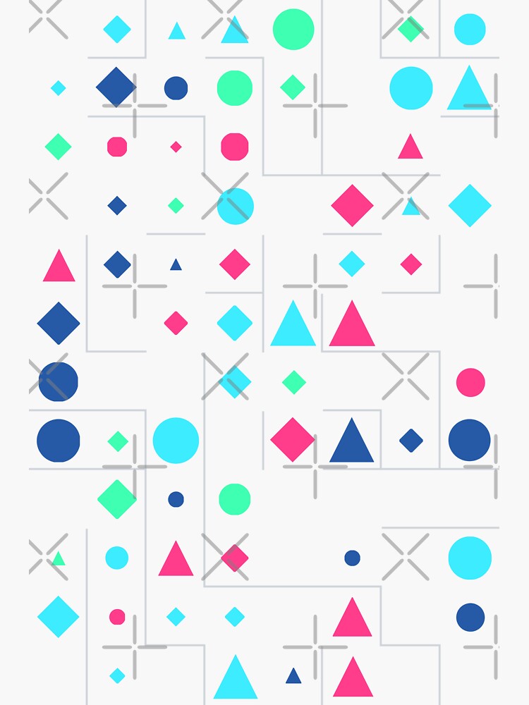 "Amazing Geometric Animated Shape Pattern #1" Sticker for Sale by ...