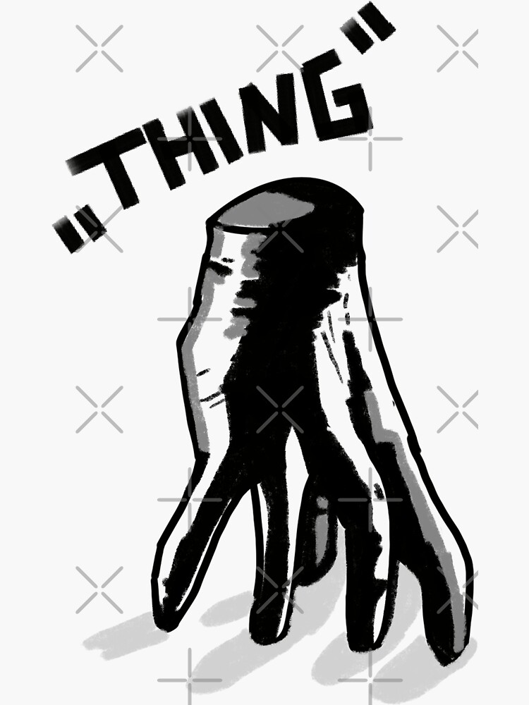 "Addams family thing" Sticker for Sale by Petit8Punkt | Redbubble
