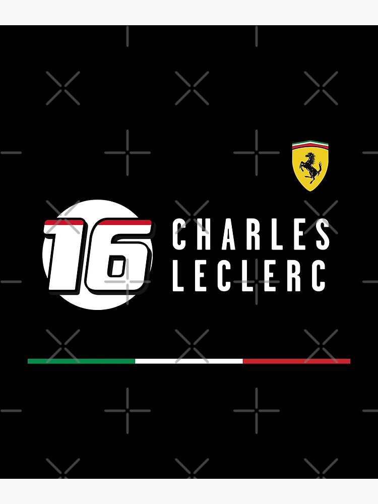 "Charles Leclerc 16 Ferrari Formula One" Poster for Sale by demhan ...