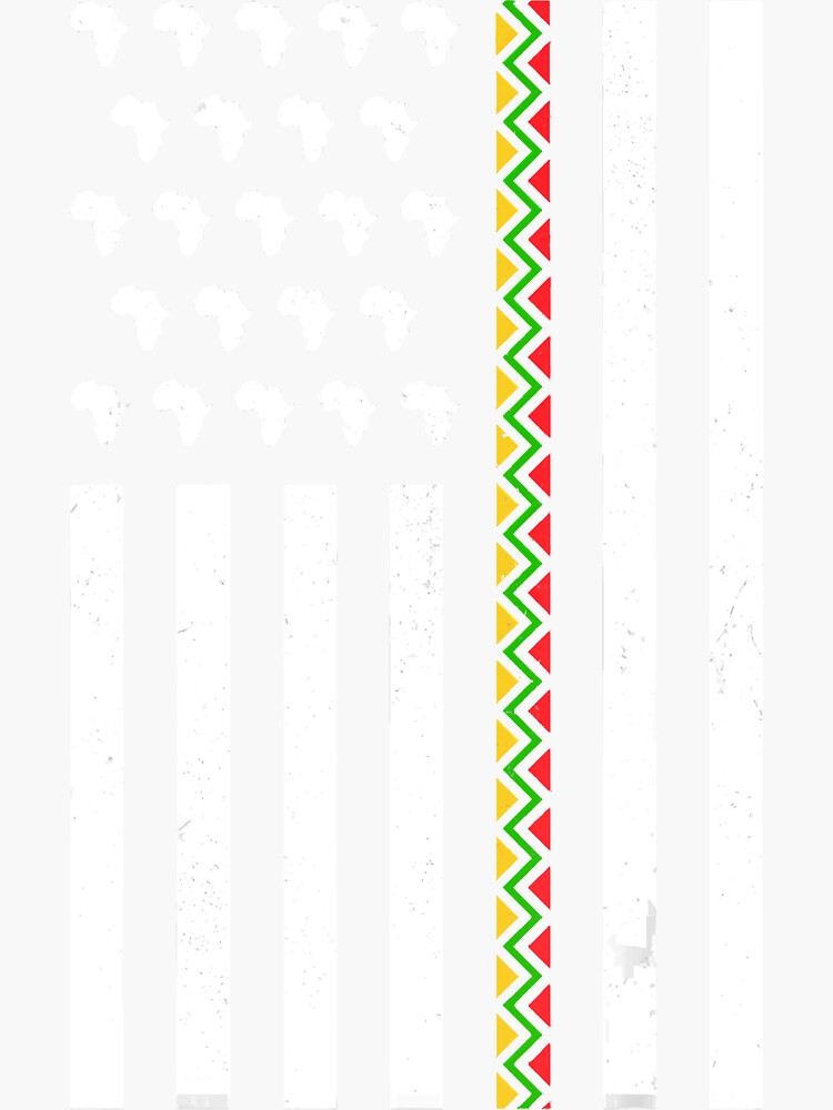 "Afrocentric Flag African American Black History Month Power" Sticker ...