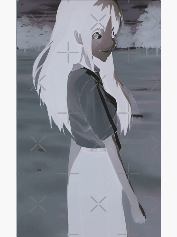 "Bad Day, Wry Smile" Sticker for Sale by AnimeBlaque | Redbubble