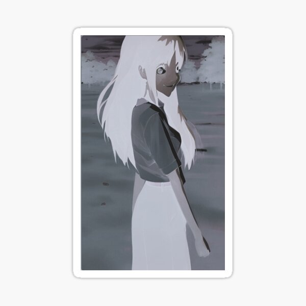 "Bad Day, Wry Smile" Sticker for Sale by AnimeBlaque | Redbubble