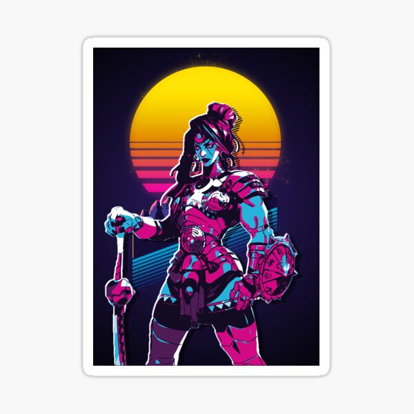 "Nemesis - Hades 2 (80s Retro)" Sticker for Sale by MnA-Designs | Redbubble