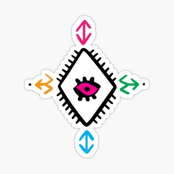 "Evil Eye North African Berber Art " Sticker for Sale by DAS-D | Redbubble