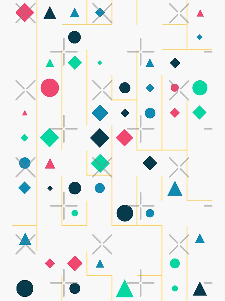 "Amazing Geometric Animated Shape Pattern #4" Sticker for Sale by ...