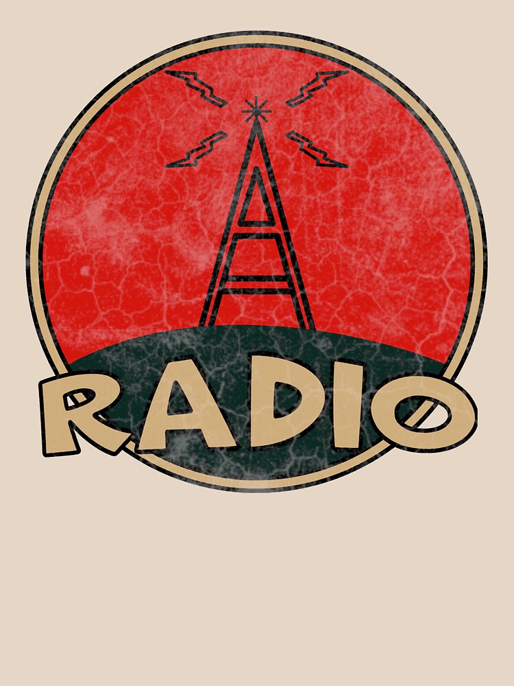 "Vintage Radio Logo" T-shirt for Sale by mrtraz | Redbubble | vintage ...