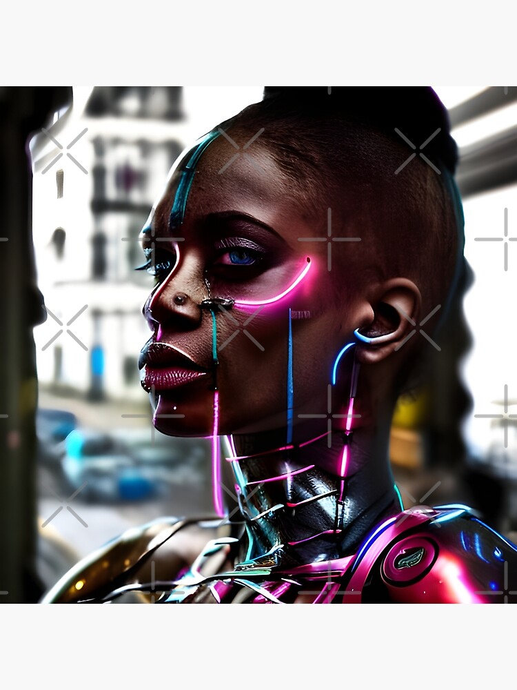 "Cyberpunk Hotties (22) - Beautiful Sci fi Women" Art Print for Sale by ...