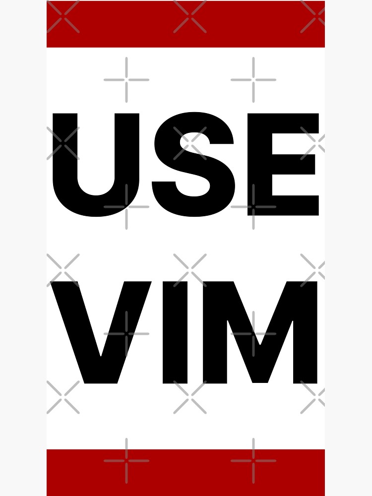 "Use VIM" Sticker for Sale by VandoorLabs | Redbubble