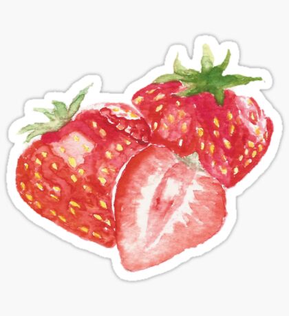Strawberry Stickers | Redbubble