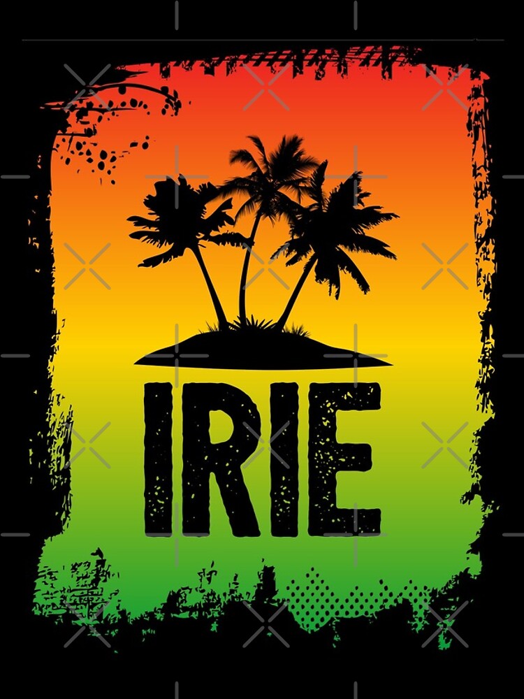 "IRIE Jamaican Patwah Rasta Friendly Slang Greeting" iPhone Case for ...
