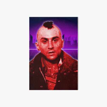 "Travis Bickle Taxi Driver Retro Digital Art" Art Board Print for Sale ...